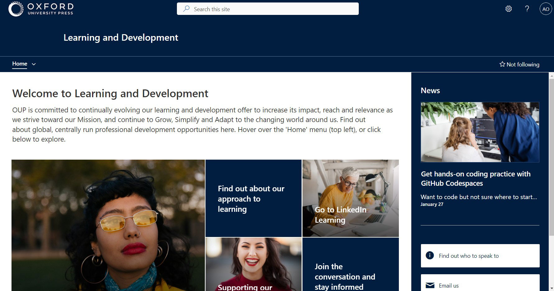 Oxford’s Learning and Development Hub - Oxford University Press ...