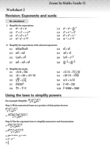 Gr 11 - Exponents and surds - Oxford University Press Southern Africa