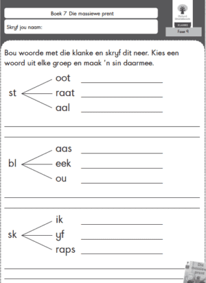 Free worksheets: Oxford Storieboom Klanke Archives - Oxford University ...